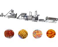 China Single Screw Kurkure Extruder Cheetos Nik Naks Snack Food Machine Production Line for sale