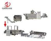China Frying Snack Food Processing Line Fried Snacks Food Pellet Fried Snack Extruder Machine for sale