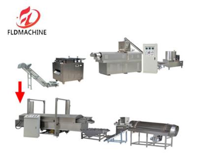 China Frying Snack Food Processing Line Fried Snacks Food Pellet Fried Snack Extruder Machine for sale