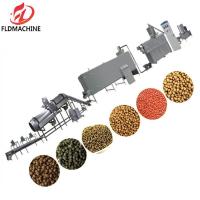 China 35*4.0*5.0 Line Size Automatic Floating Fish Food Making Machine for Granular Materials for sale