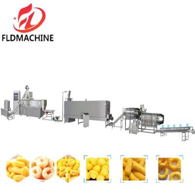 China Automatic Double Screw Puff Snack Food Extruder Machine with Durable Screw Materials for sale