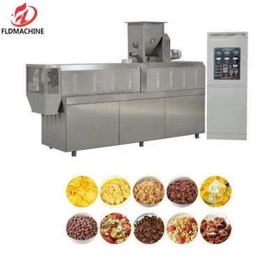 China ABB/ Delta Inverter Driven 100pieces/Year Corn Flakes Breakfast Cereal Processing Line for sale