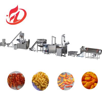 China Cheetos Corn Curls Ninaks Puffed Snack Food Extrusion Line Machine for sale