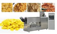 China Inverter ABB/ Delta Corn Cereals Food Equipment Machine Snack Machinery Corn Flakes Production Extruder for sale