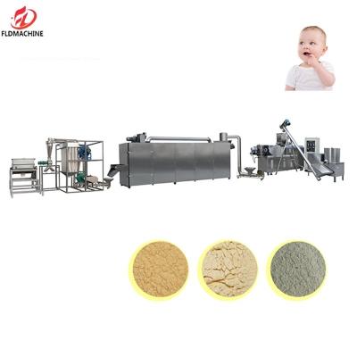 China Long Lifetime Screw Materials Extruded Rice Flour Baby Food Powder Production Machine for sale