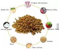 China Delta.Siemens.LG Inverter 25*3*5.0 Dried Pellet Pet Food Making Machine for Output for sale