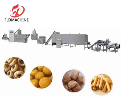 China Advanced Inverter Controlled Puffed Snack Corn Stick Core Filling Food Making Machine for sale