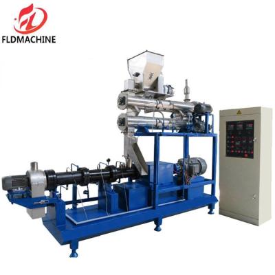 China Nutritional Pet Fodder Extruder Machine Dry Kibble Dog Food Production Line for sale