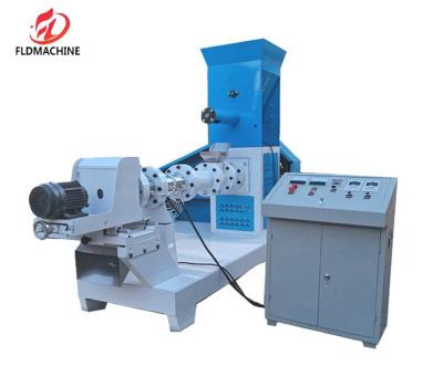 China 15*4.0*5.0 Line Size Floating Fish Food Pellet Extruder for Large Capacity Machinery for sale