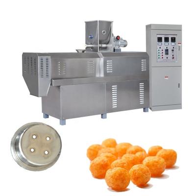 China ABB/Delta Inverter Controlled Twin Screw Snack Extruder for Rice Flour Snack Production for sale