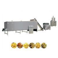 China ABB/Delta Inverter Controlled Twin Screw Snack Extruder for Rice Flour Snack Production for sale