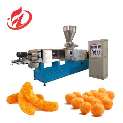 China Automatic Fried Puffing Snack Food Machine Puffed Corn Flakes Machine for sale