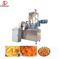 China Stainless Steel Food Grade Materials Inverter Puffed Corn Curl Snack Extruder Machine for sale