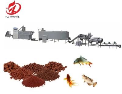 China 35*4.0*5.0 Line Size Poultry Farm Fish Floating Feed Extruder Pet Food Pellet Machine for sale