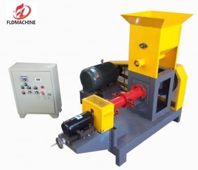 China Brands Motor Controlled Fish Feed Extruder with Delta Inverter Motor Speed Control for sale