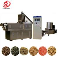 China Industrial Double Shaft Floating Aquafeed Feed Fodder Pellet Extrusion Fish Food Processing Extruder for sale