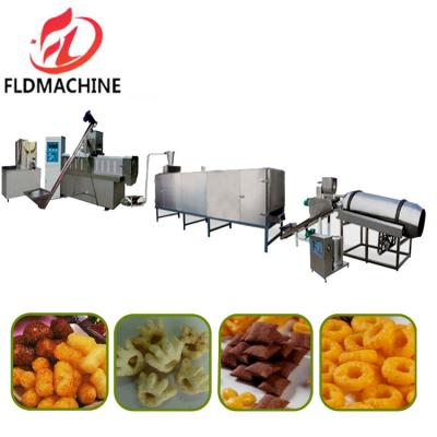China Long Lifetime Screw Materials Corn Puffs Extruder Machine for 20 or 40 Container for sale