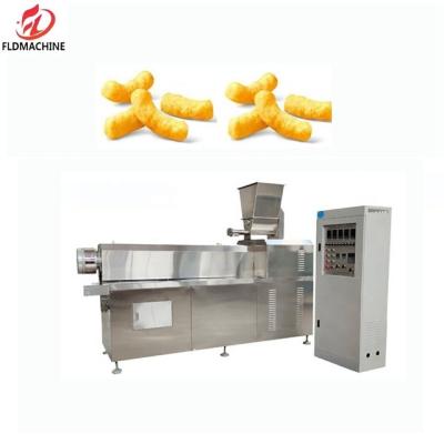 China Automatic Grade Automatic Puffed Corn Snack Extruder for Making Rice Puff Corn Rings for sale