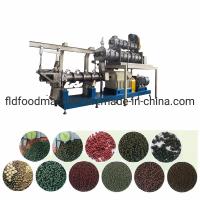 China Twin Screw Bulking Machine Automatic Floating Fish Feed Pellet Processing Extruder Machine 100pieces/Year for sale