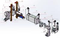 China 1.5*1.3*0.8 Line Szie Floating Fish Food Feed Pellet Making Machine for Feed Hammer Mill for sale