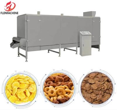 China Motor Full Automatic Corn Flakes Production Line for Making Crispy Breakfast Cereals for sale