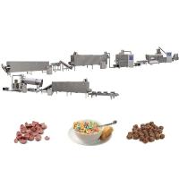 China Breakfast Cereals Instant Porridge Rice Corn Flakes Puff Making Extruder Machines Snack Production Line for sale