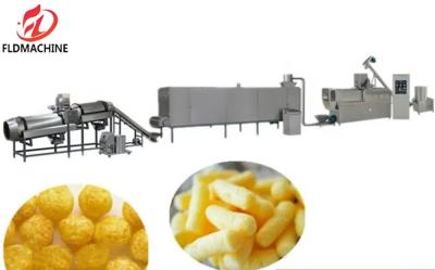 China Automatic Line Double Screw Maize Snack Food Extruder Corn Flakes Making Machine for sale