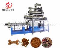 China 22X2X4m Automatic Extruded Dog Food Feed Pellet Food Machine with 6542 Screw Material for sale