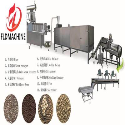 China Floating Fish Food Production Line Machinery / Fish Food Making Machine for sale