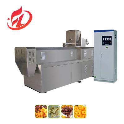 China Extruding Corn Flakes Process Snacks Food Kurkure Stick Making Machine Model No. Dlg76 for sale