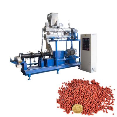 China Dry Animal Aquarium Floating Fish Feed Making Extruder Pet Dog Cat Fish Food Processing Line for sale