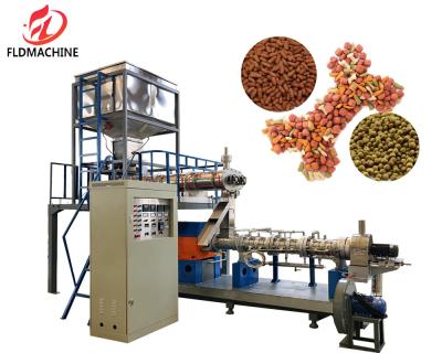 China Customized Wet Expansion Floating Fish Feed Pellet Making Machine with 38crmnal Screw for sale