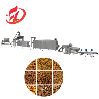 China Dog Food Production Machine Snacks Food Processing Line with Inverter Delta.Siemens.LG for sale