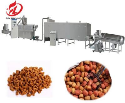 China Dog Food Production Machinery with Twin Screw Extrusion Process and 220-440V Voltage for sale