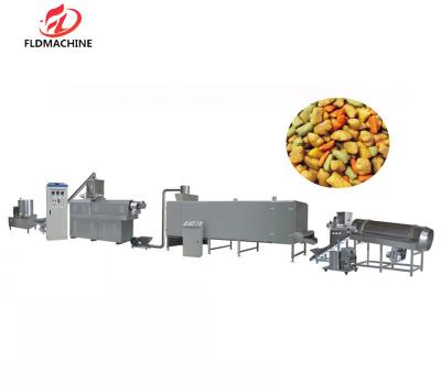 China Large Capacity Twin Screw Extruder Pet Food Production Line Floating Fish Feed Pellet Machine for sale
