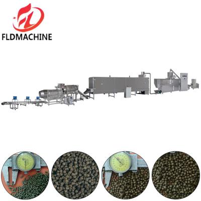 China Cabinet-Controlled Fish Food Pellet Extruder for Floating and Sinking Feed Production for sale