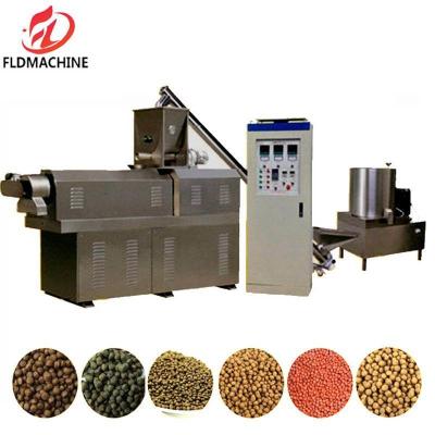 China SLG65 Stainless Steel and Carbon Steel Twin Screw Extruder for Pet Food Processing Line for sale
