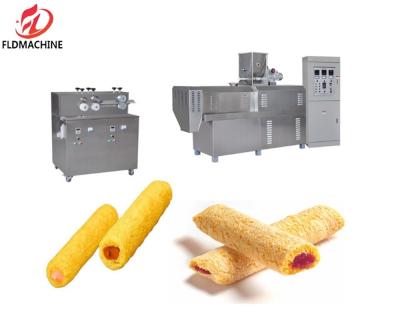 China Small Corn Puff Kurkure Making Machine Cheetos Corn Chips Processing Extruder Line for sale