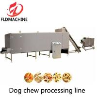 China 15*3*5.0 Screw Material Stainless Steel Pet Dog Snack Making Chew Pellet Food Machine for sale