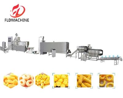 China 20 or 40 Container Good Puffed Snack Food Making Production Line with ABB/ Delta Inverter for sale