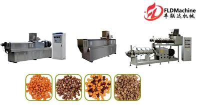 China SLG90 Stainless Steel Pet Food Extruder Processing Machine Line with Dry Pet Dog Food for sale