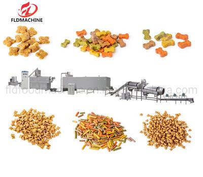 China Dog Food Production Line with Customized Pet Food Machinery and Twin Screw Extrusion for sale