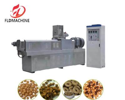 China Pet Dog Fish Food Processing Pet Food Extruder Dog Treat Machine with On-Site Service for sale