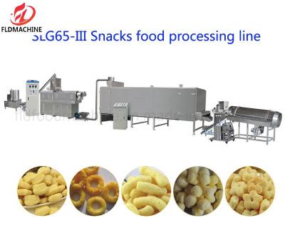 China Corn Puffed Extruding Machine Snack Rice Extruder Puffing Seasoning Flavoring Production Line for sale