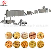 China Corn Puffed Extruding Machine Snack Rice Extruder Puffing Seasoning Flavoring Production Line for sale