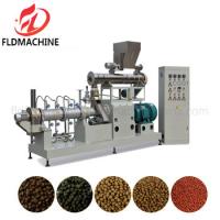 China Floating Fish Feed Pellet Making Machine with LG Electric Parts Twin Screw Bulking for sale