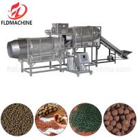 China Floating Fish Feed Pellet Making Machine with LG Electric Parts Twin Screw Bulking for sale