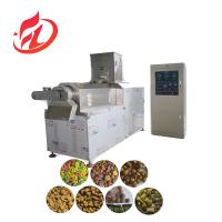 China Twin Screw Extrusion Process Round Pet Food Making Machine for Kibble Production Line for sale
