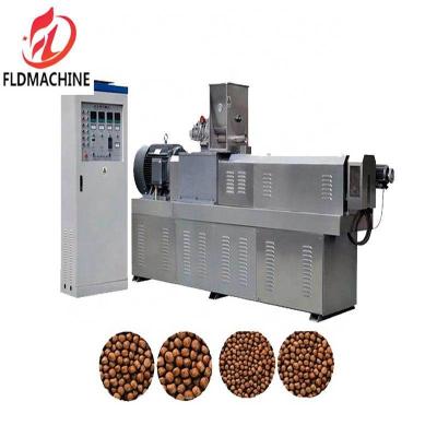 China Delta Inverter Motor Speed Controlling Screw Granulator Fish Feed Extruder Machine Line for sale