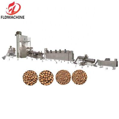 China Twin Screw Bulking Machine Floating Fish Feed Pellet Machine with 35*4.0*5.0 Line Size for sale